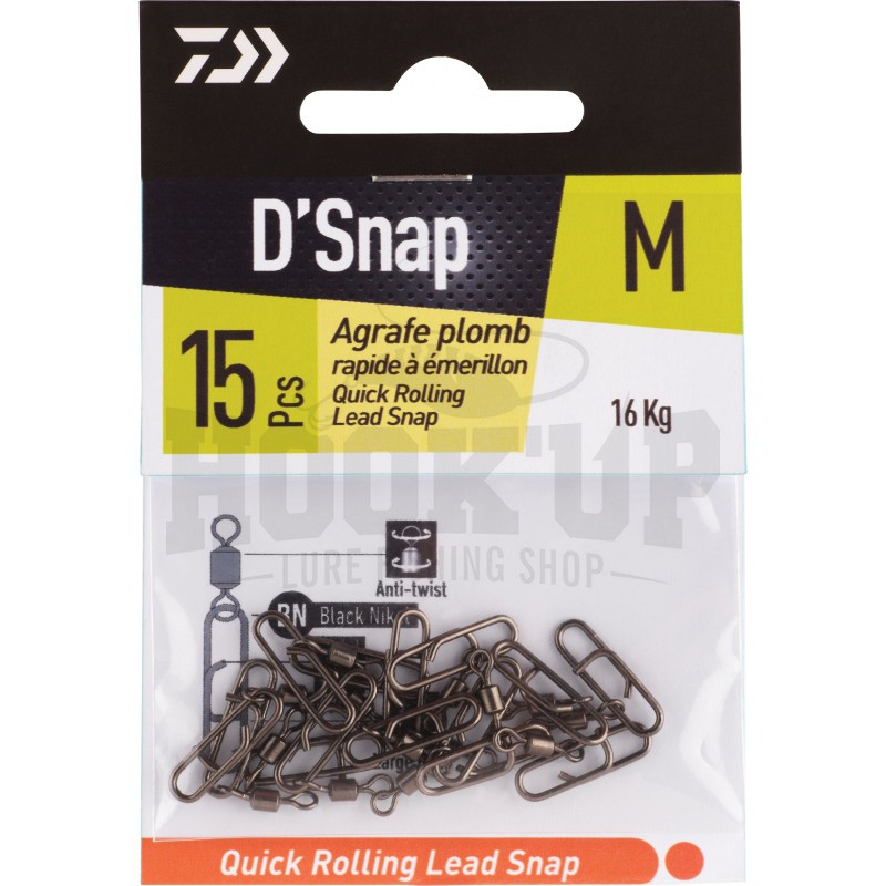 Daiwa Agrafe Plomb Rapide a Emerillon - Quick Lead Snap