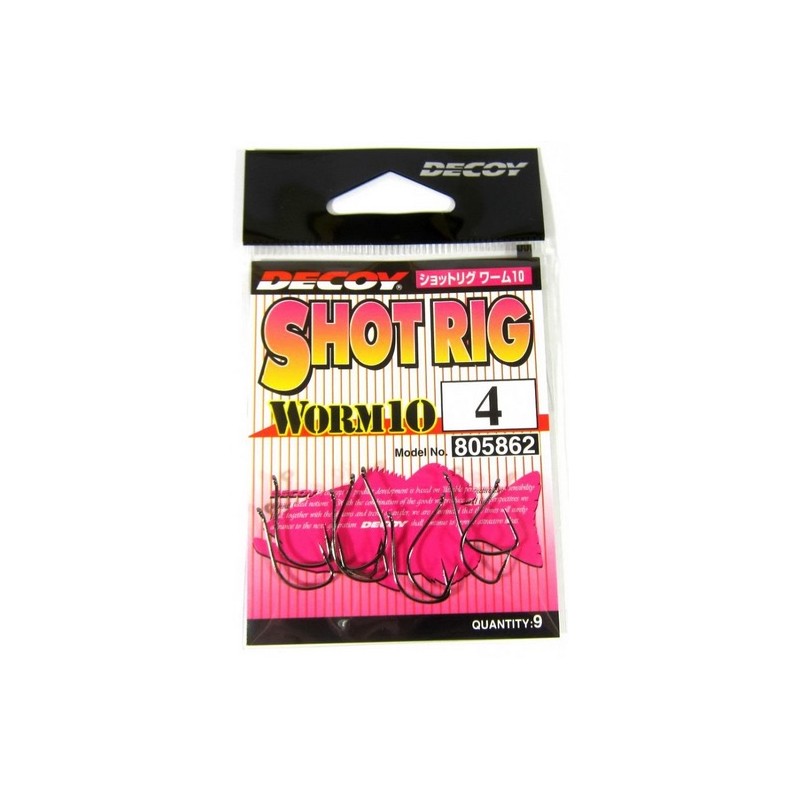 Wacky Rig Hooks DECOY WORM 10-Shot Rig – Dropshot Hooks For Bass ...