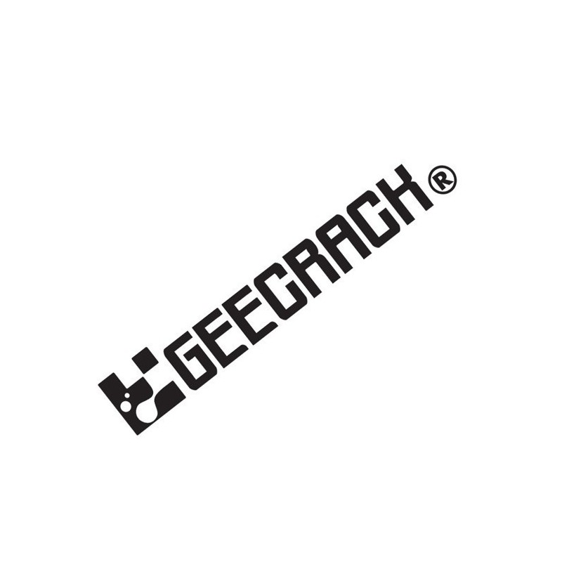 Geecrack Logo Sticker M Black