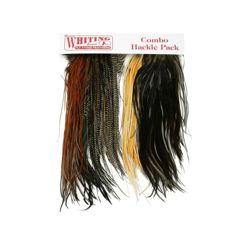 Whiting Farms Combo Hackle Packs - Packs de Demi-Capes et Demi-Selles ...