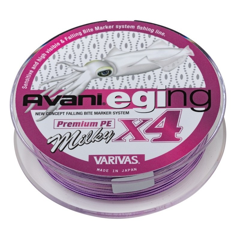 Varivas Eging Premium PE X4 - Tresse 4 Brins pour Pêche au Calamar